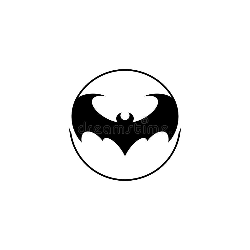 Bat Logo Template Vector Illustration Stock Vector - Illustration of ...