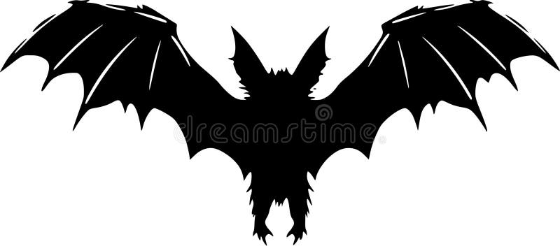 Bat - Minimalist and Flat Logo - Vector Illustration Stock Illustration ...