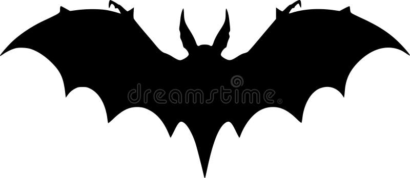 Bat - Minimalist and Simple Silhouette - Vector Illustration Stock ...