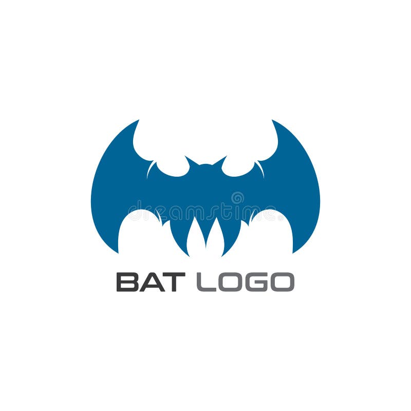 Bat Open Wings Logo Concept Elements Icon Template Stock Illustration ...