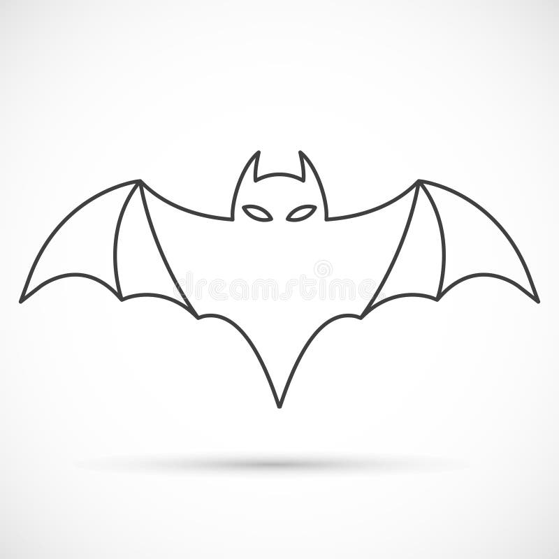 Fly Bat Outline Stock Illustrations – 1,498 Fly Bat Outline Stock ...