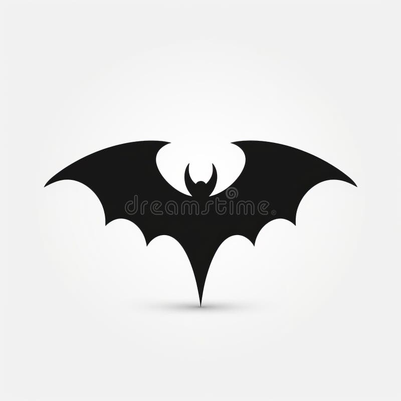 Dark Symbolism: Nightmarish Bat Icon Vector Illustration Stock ...