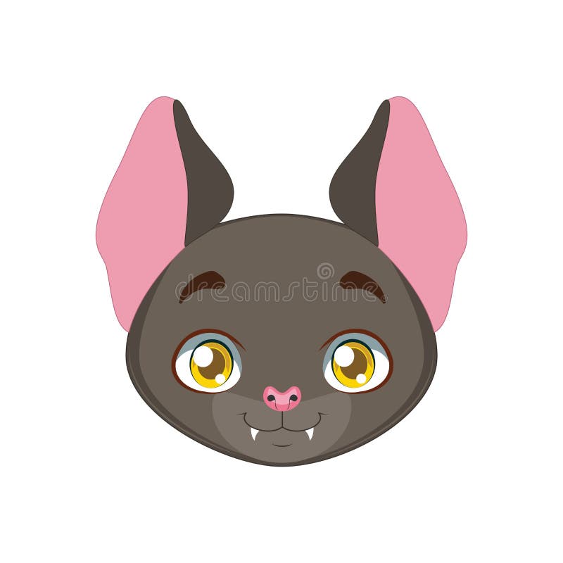 Bat Portrait for Multiple Uses Stock Vector - Illustration of flight ...