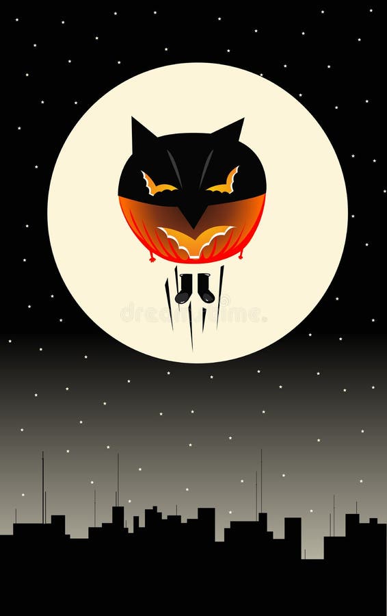 Bat pumpkin - hero stock vector. Illustration of holiday - 3283552