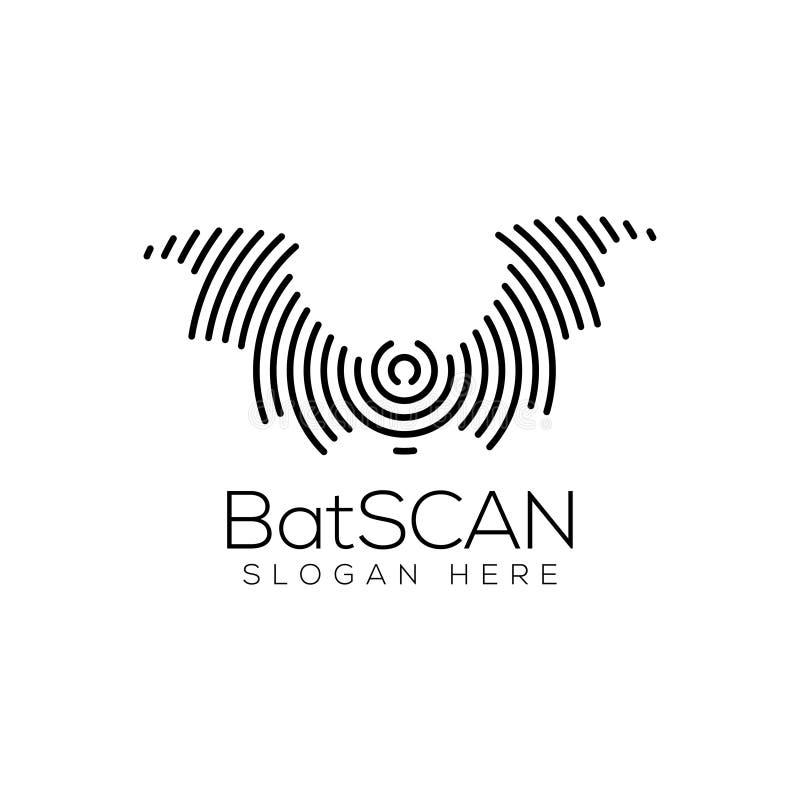 Bat Scan Technology Logo Vector Element. Animal Technology Logo ...
