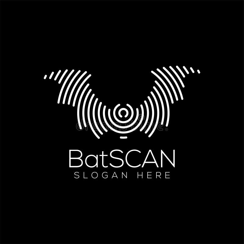 Bat Scan Technology Logo Vector Element. Animal Technology Logo ...