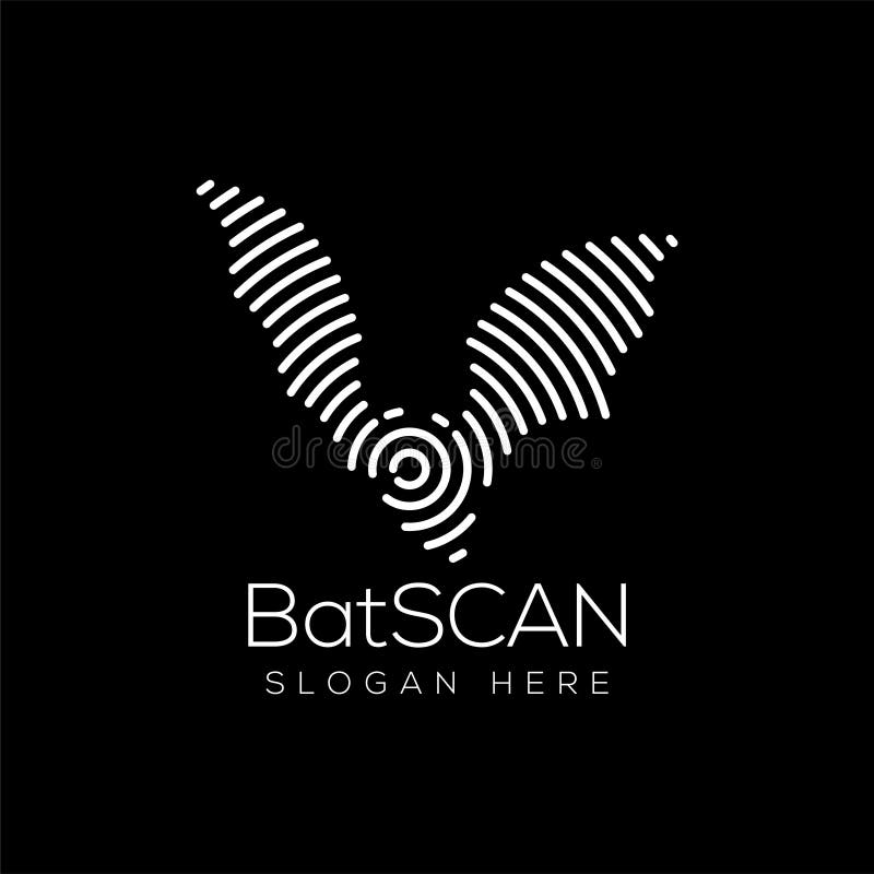 Bat Scan Technology Logo Vector Element. Animal Technology Logo ...