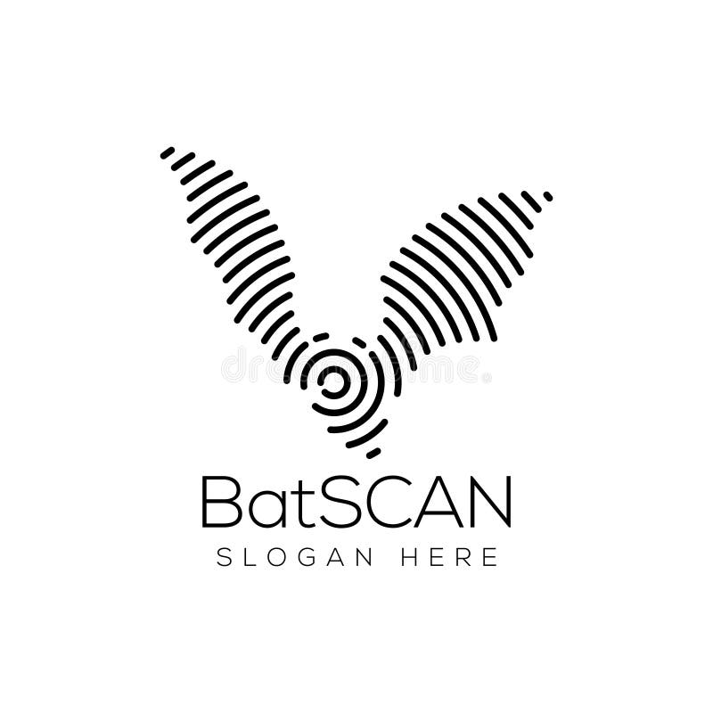 Bat Scan Technology Logo Vector Element. Animal Technology Logo ...