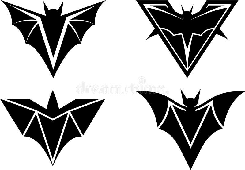 Bat Silhouette Vector Collection.Bat Bird Soaring Gracefully in ...
