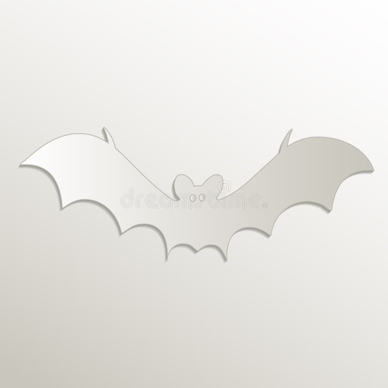 Bat Symbol Icon, Card Paper 3D Natural Stock Vector - Illustration of ...