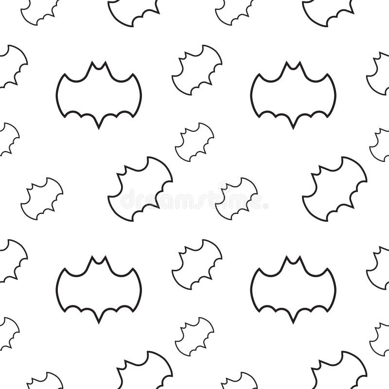 Bat Texture Vector Illustration. Seamless Pattern Desing Template Stock ...