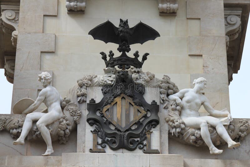 Bat of Valencia stock photo. Image of sculpture, statue - 69114844
