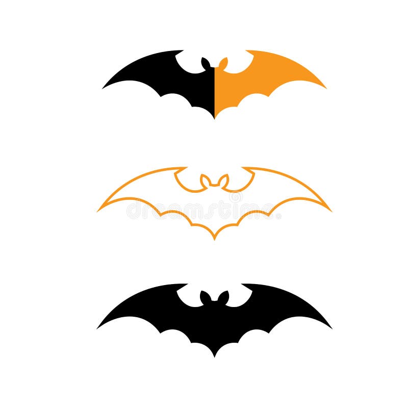 Bat Vector Icon Logo Template Stock Illustration - Illustration of ...