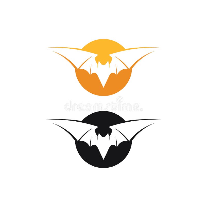 Bat Vector Icon Logo Template Stock Illustration - Illustration of ...