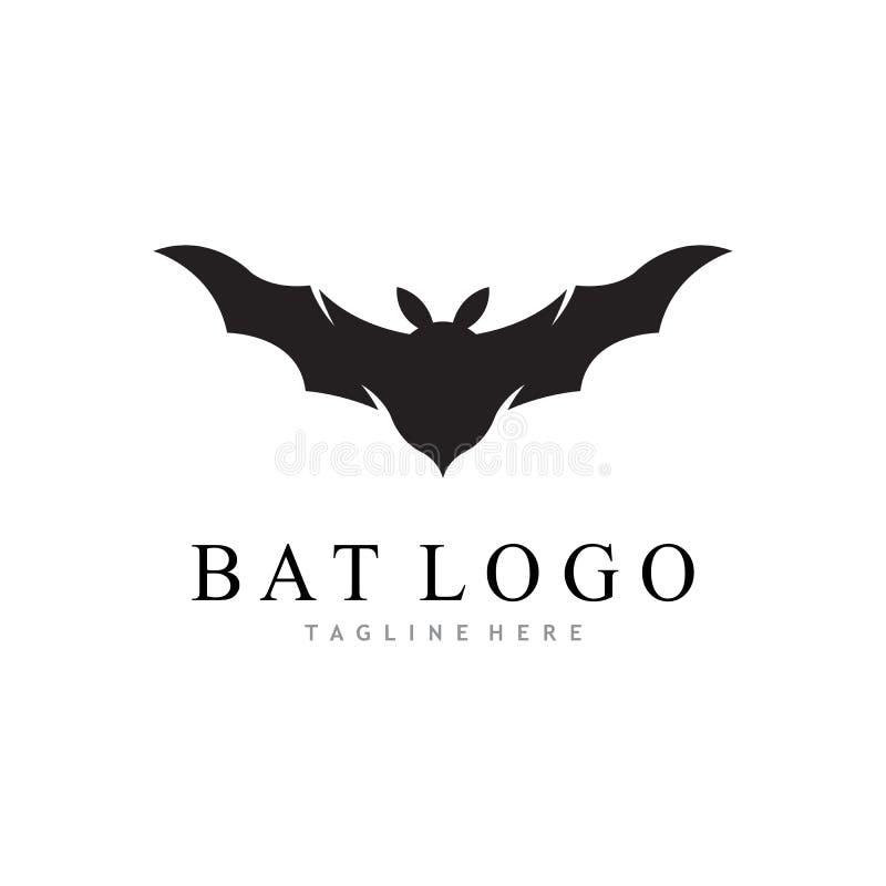 Bat Vector Icon Logo Template Stock Vector - Illustration of orange ...