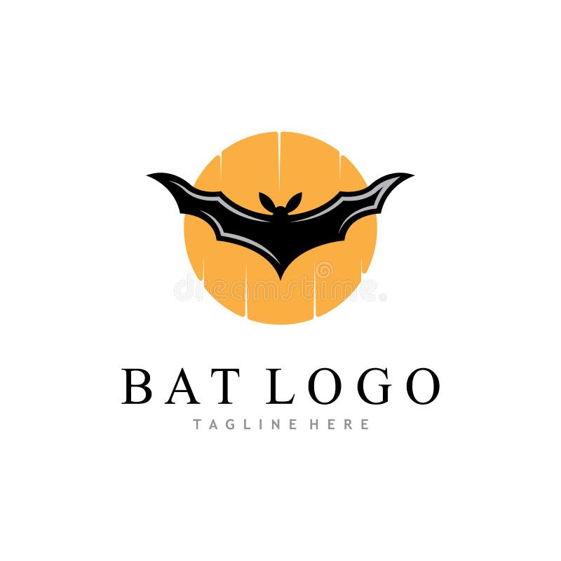 Bat Vector Icon Logo Template Stock Vector - Illustration of abstract ...