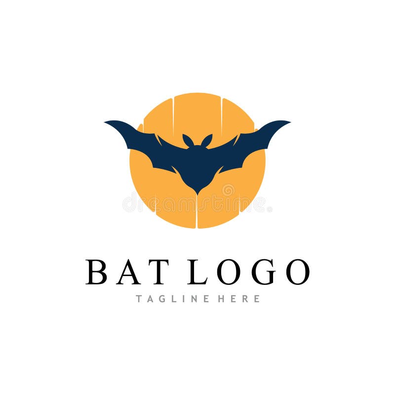 Bat Vector Icon Logo Template Stock Vector - Illustration of card ...