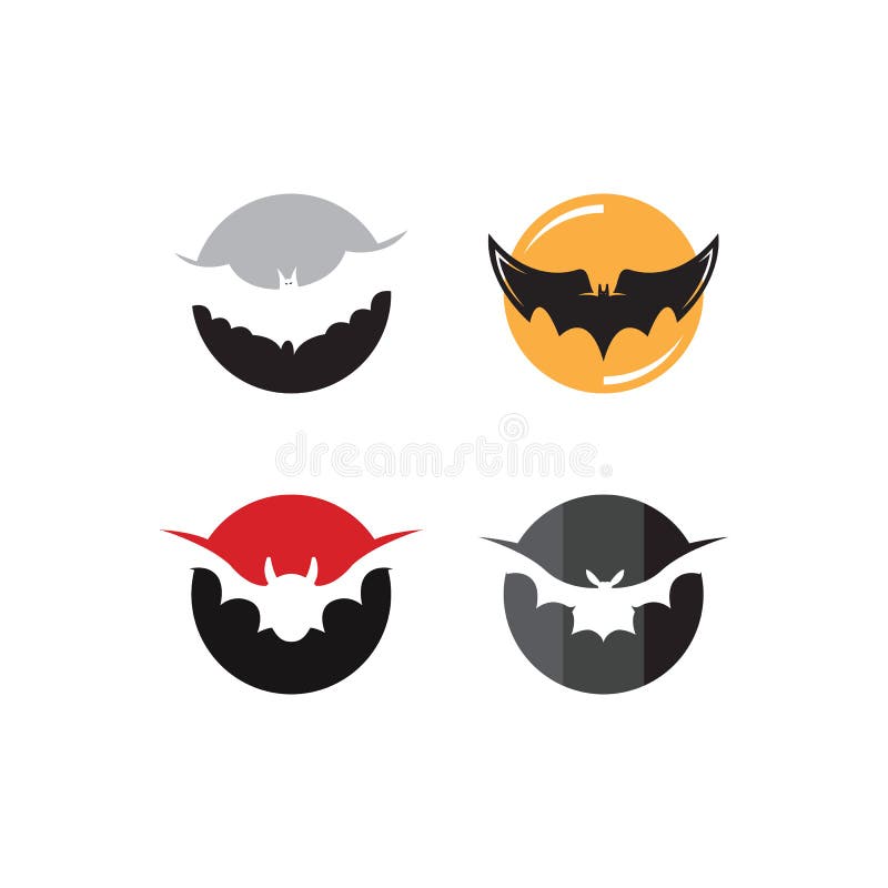 Bat Vector Icon Logo Template Stock Vector - Illustration of ...