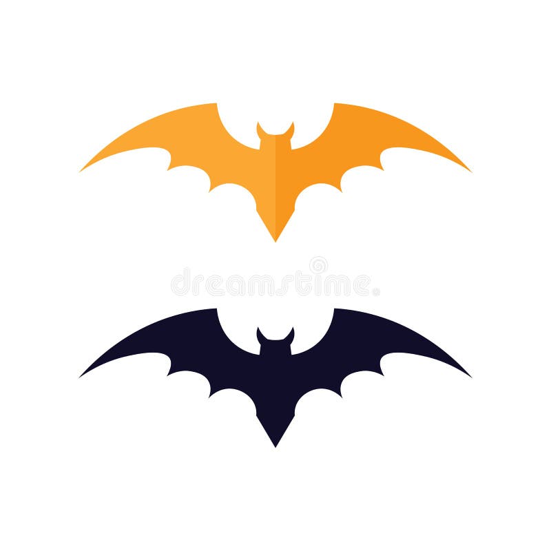 Bat Vector Icon Logo Template Stock Illustration - Illustration of ...