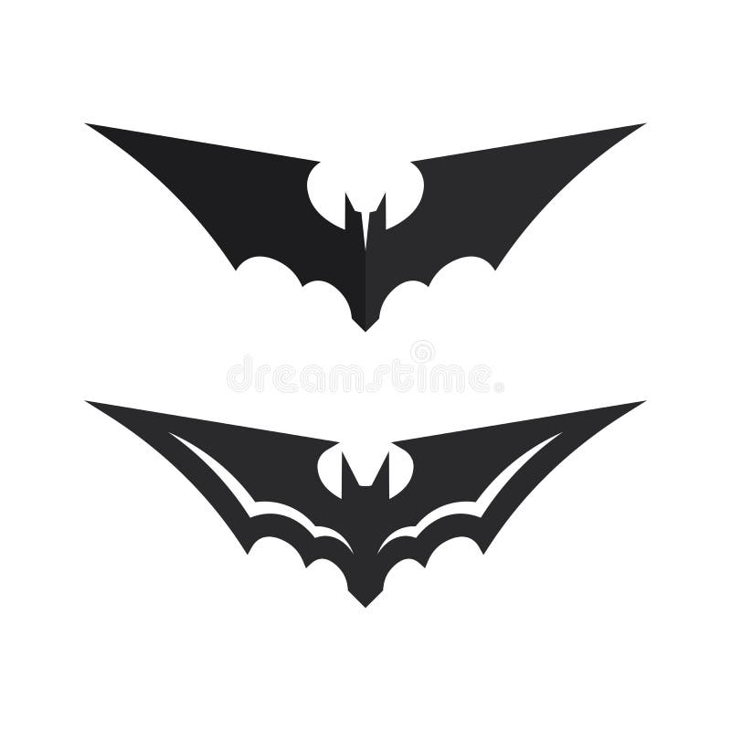 Bat Vector Icon Logo Template Stock Illustration - Illustration of ...