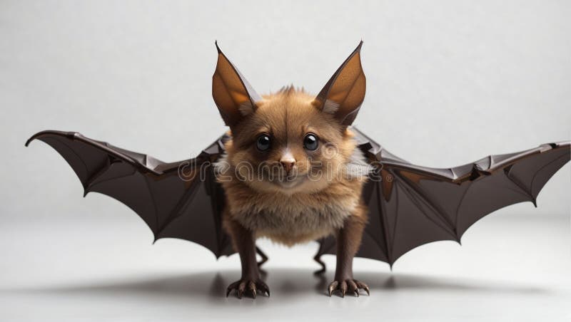 Cut Bat a white stock illustration. Illustration of generated - 296494344