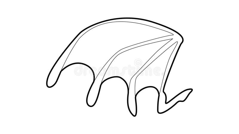 Bat wing icon animation stock footage. Video of flight - 230014988
