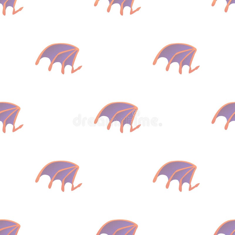 Bat Wing Pattern Seamless Vector Stock Vector - Illustration of pattern ...