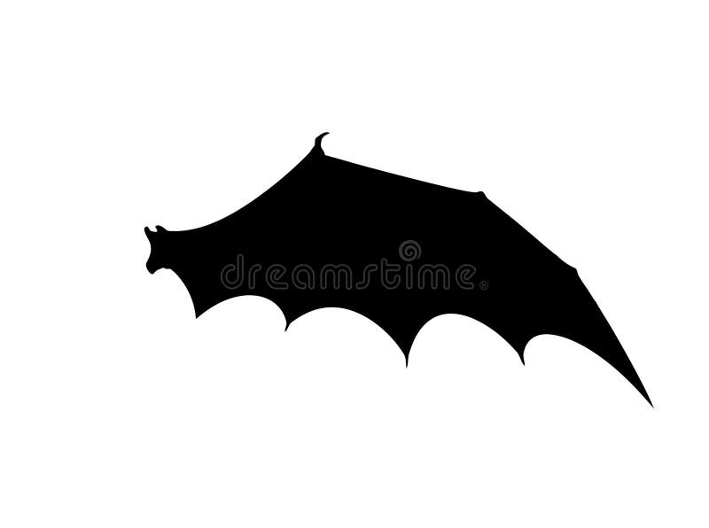 Bat wing silhouette stock illustration. Illustration of silhouette ...
