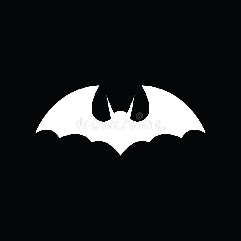 Bat Wing Silhouette Icon and Symbol Vector Template Illustration Stock ...