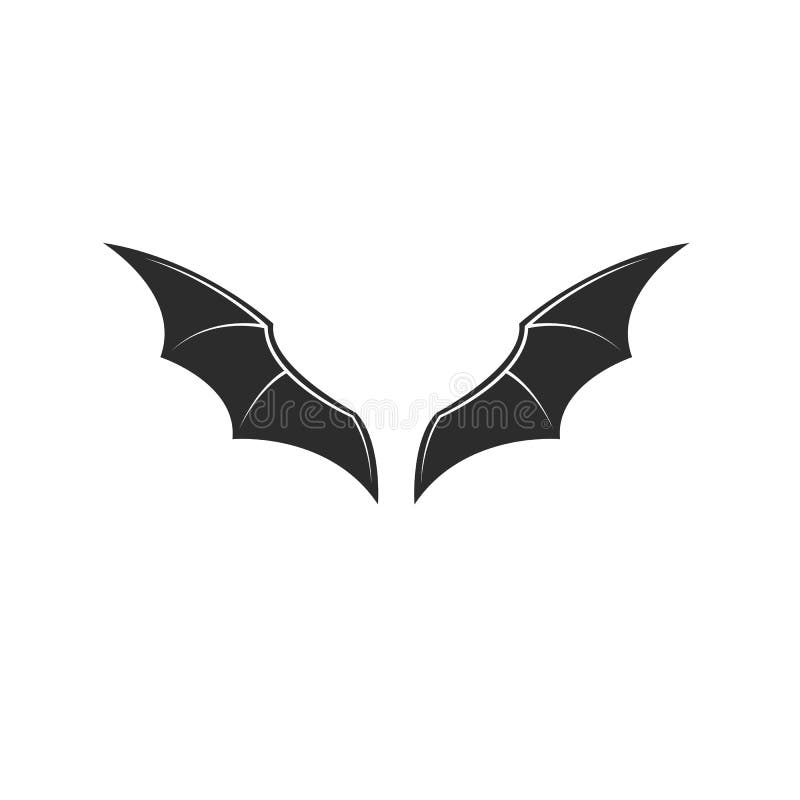 Bat Wings Element Ilustration Vector Icon Design Template Stock Vector ...