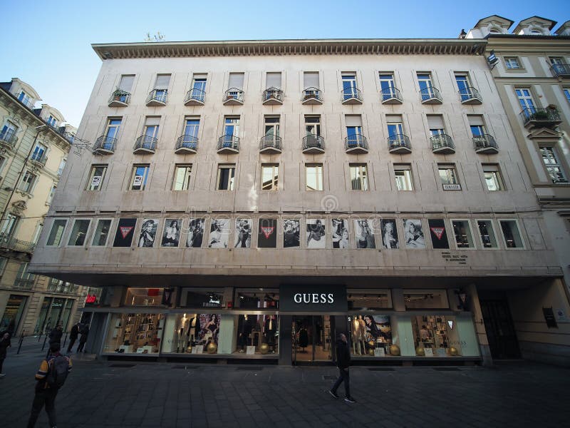 Bata and Guess Shopfront in Turin Editorial Photography - Image of shop ...