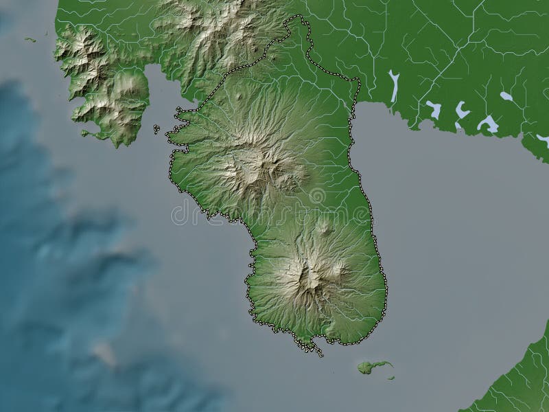 Bataan, Philippines. Physical. No Legend Stock Illustration ...