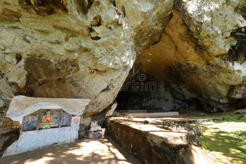 Batadombalena Temple at Ratnapura in Sri Lanka Stock Image - Image of ...