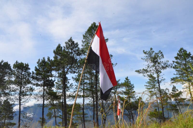 Bataknese Ethnic Flag, Colored Red, White and Black Stock Image - Image ...