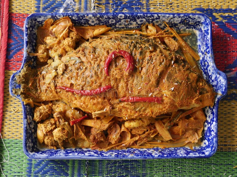 Bataknese Traditional Food Called Arsik Stock Image - Image of fish ...