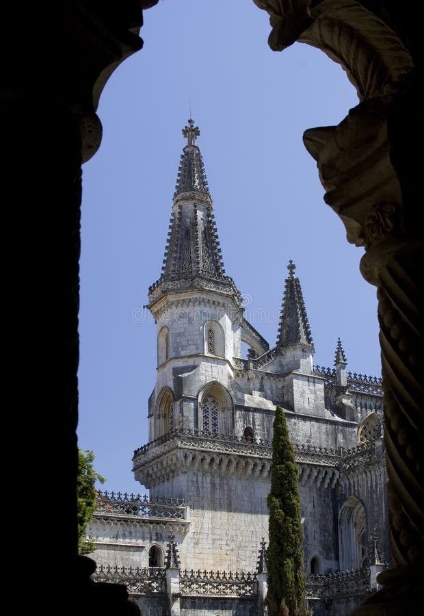 Interior of Batalha Monastery Stock Image - Image of abbey ...