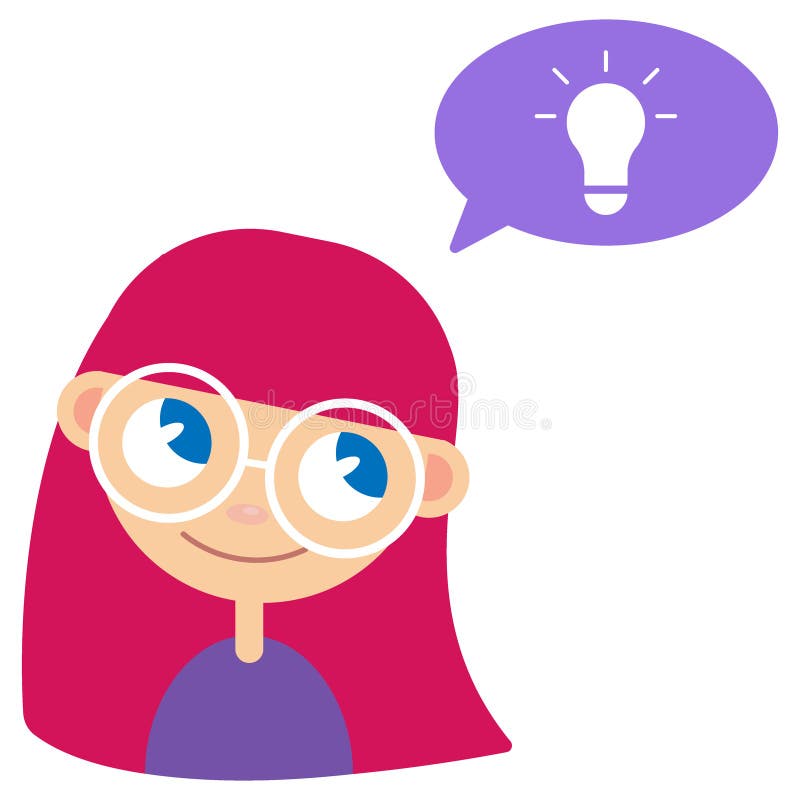 Girl Idea stock vector. Illustration of child, brunette - 9263650 Girl Idea stock vector. Illustration of child, brunette - 9263650
