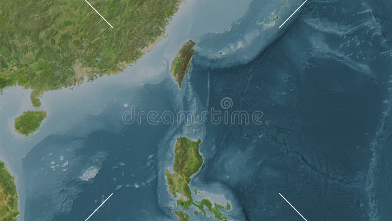 Batan Island in the South China Sea. OSM Map. Slide Stock Video - Video ...