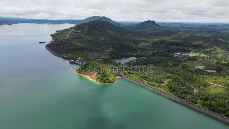 The Batang Ai Dam of Sarawak Stock Footage - Video of fjord, aerial ...