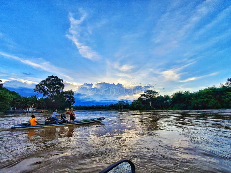 Batang hari River stock photo. Image of tempe, hari - 234165974