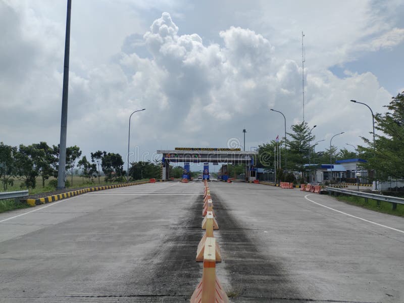 Batang Pekalongan Indonesia Toll Gate Stock Image - Image of waterway ...