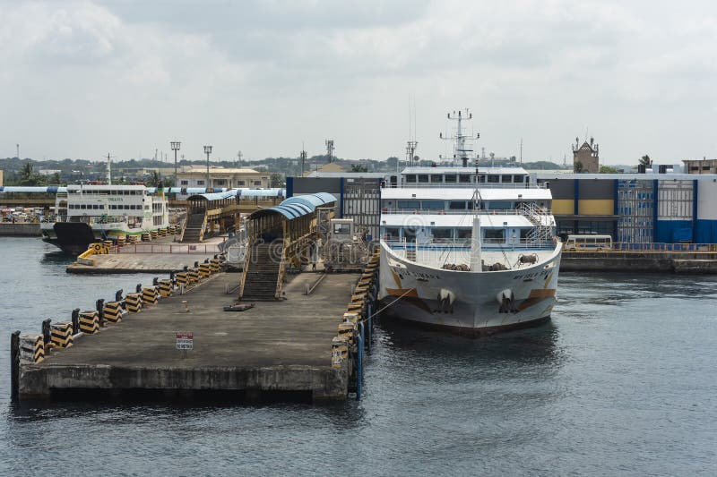 Batangas City, Philippines - a Ferry Docked at the Port of Batangas ...