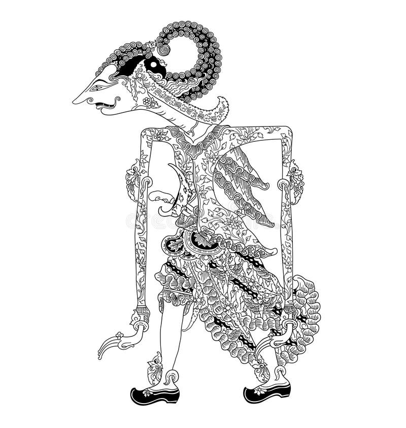 Batara Bayu stock vector. Illustration of batara, puppet - 83464536