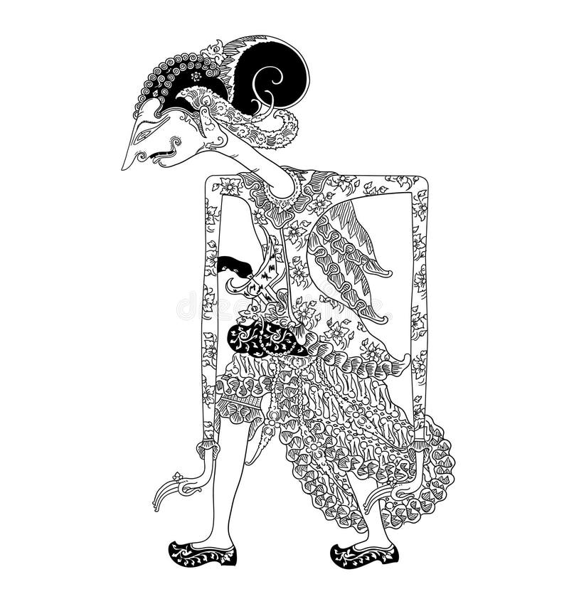 Batara Bayu stock vector. Illustration of batara, puppet - 83464536