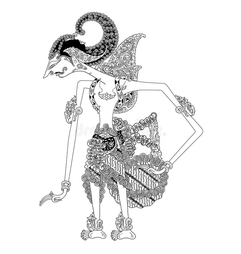 Batari Durga stock vector. Illustration of durga, wayang - 83465264