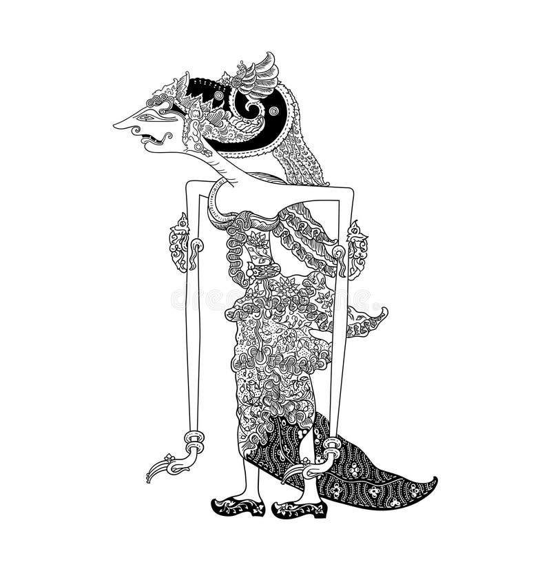 Batara Brahma stock vector. Illustration of wayang, traditional - 83464908