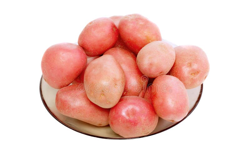 Batata Cor-de-rosa Nova. Isolado Imagem de Stock - Imagem de ...