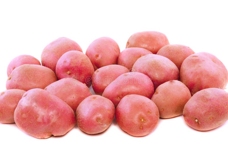 Batata Cor-de-rosa Nova. Isolado Imagem de Stock - Imagem de ...