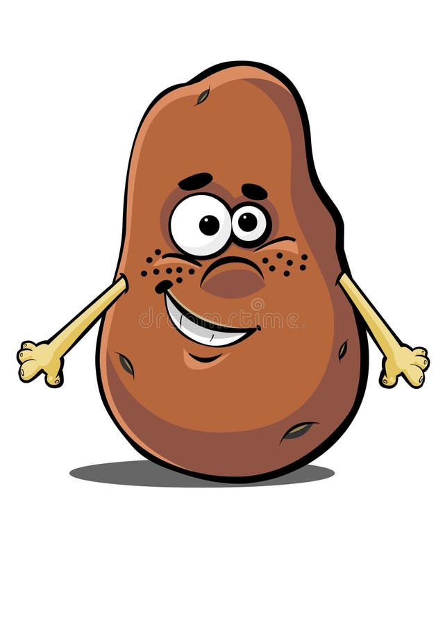 Batata feliz ilustração stock. Ilustração de alimento - 12985129