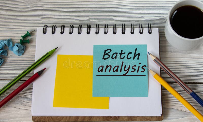 BATCH ANALYSIS - Words on a Note Sheet Against the Background of a Cup ...